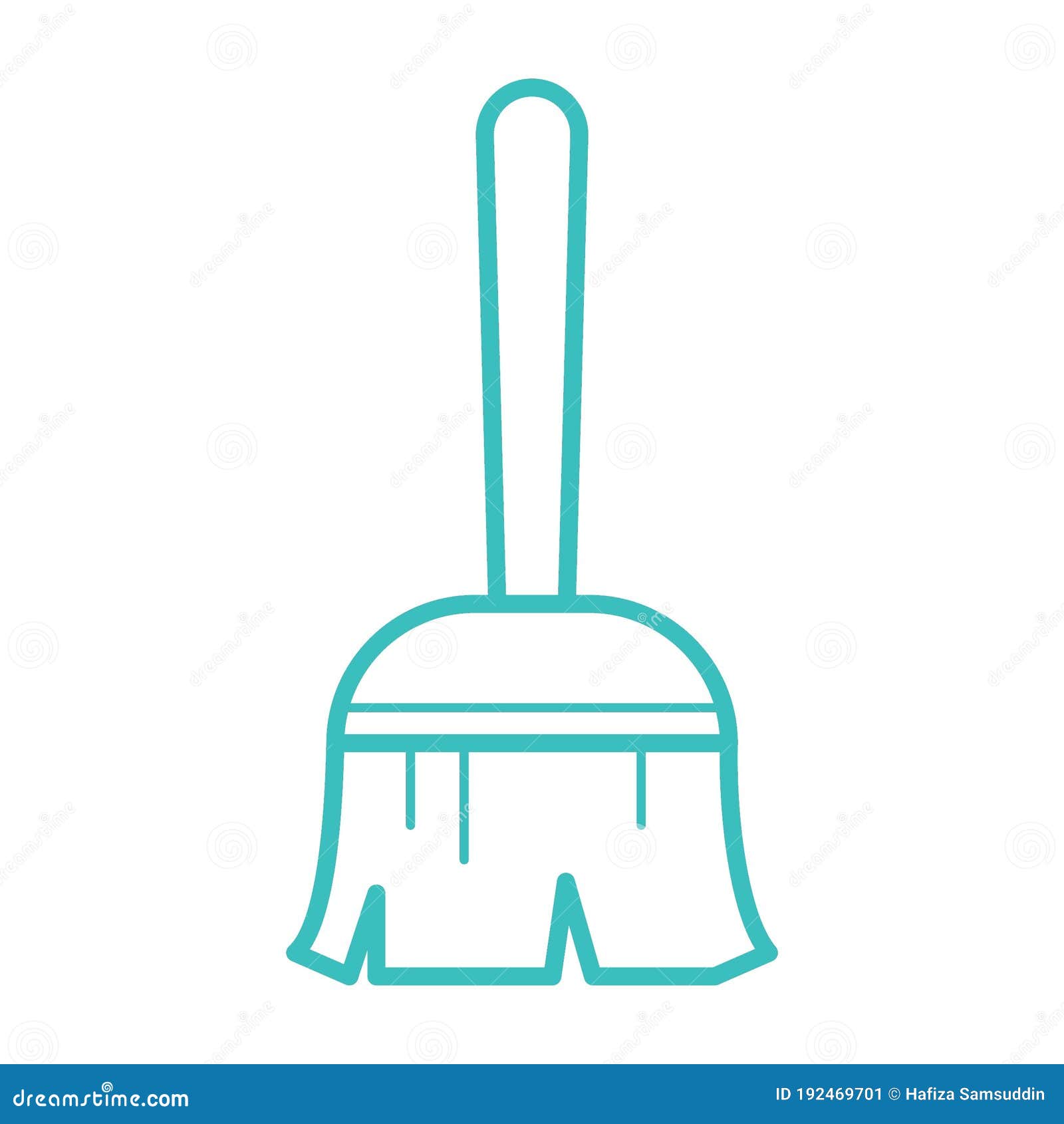 Broomstick. Vector Illustration Decorative Design Stock Vector ...