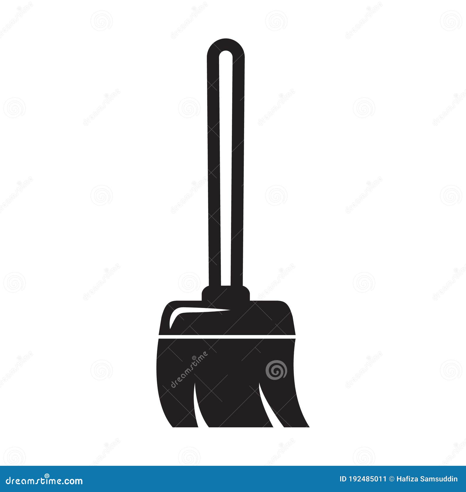 Broomstick. Vector Illustration Decorative Design Stock Vector ...