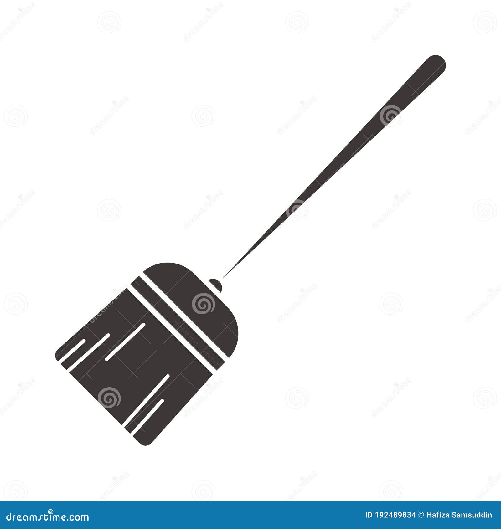 Broomstick. Vector Illustration Decorative Design Stock Vector ...