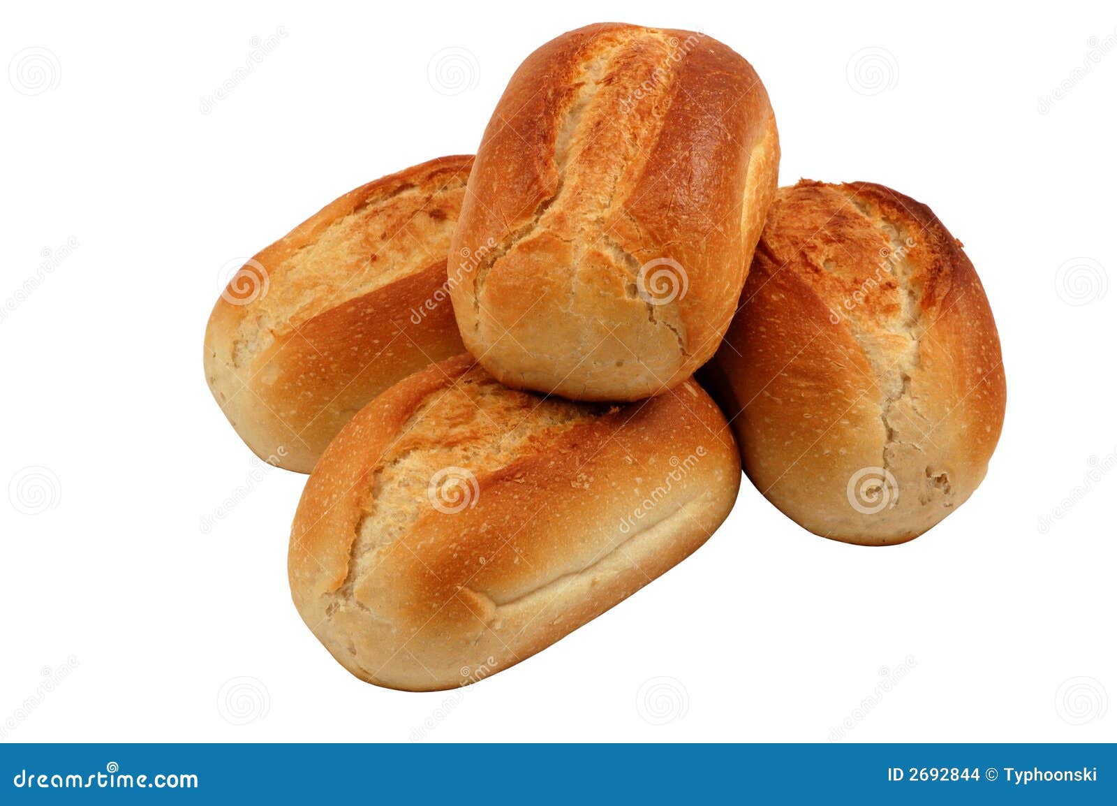 Brot Rolls stockfoto. Bild von biskuit, schnitt, gebacken - 2692844