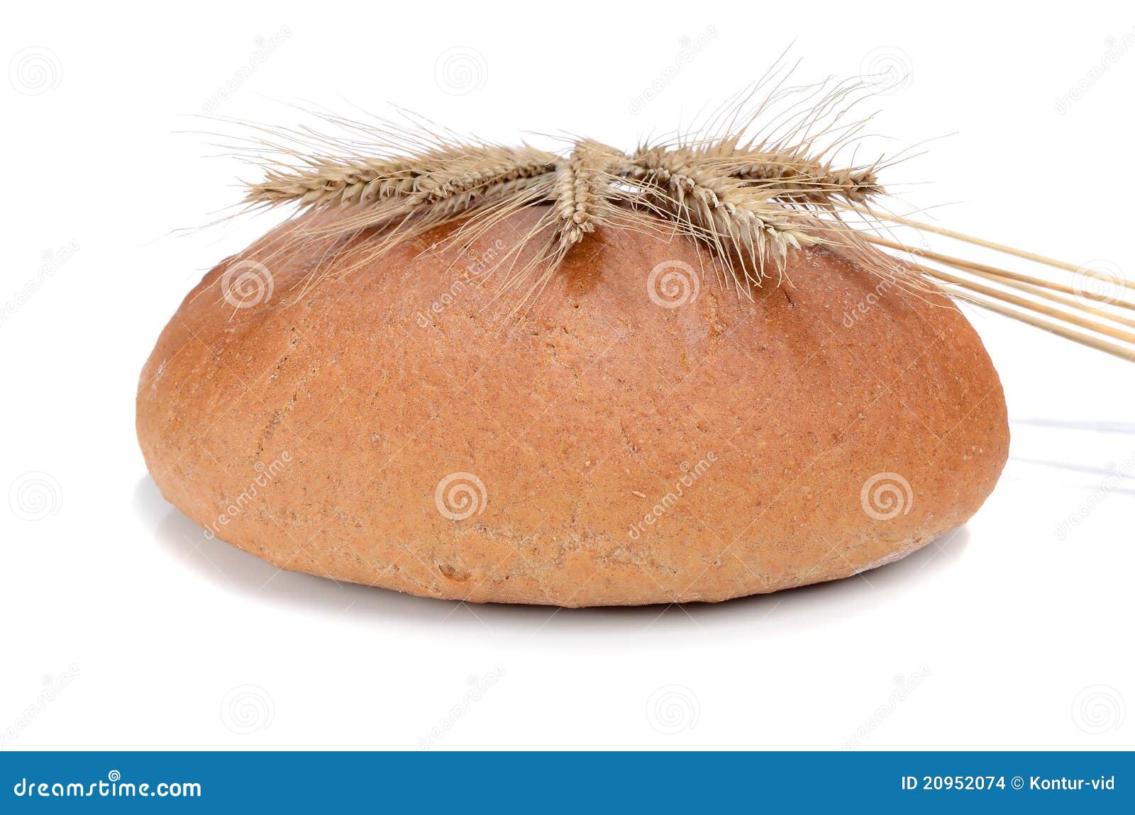 Brot von einem Weizen stockfoto. Bild von essen, rustikal - 20952074