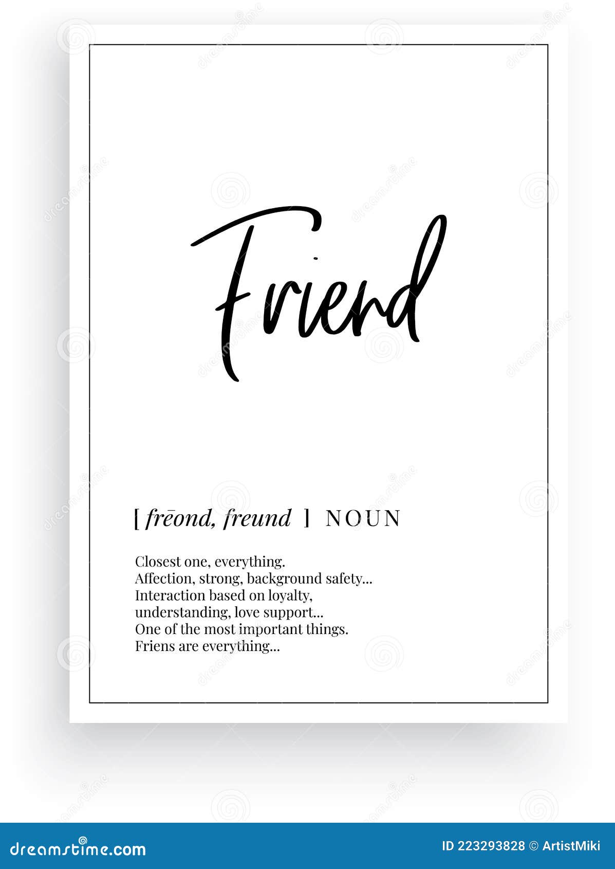 Brother Definition Noun Description Vector Illustration | CartoonDealer ...