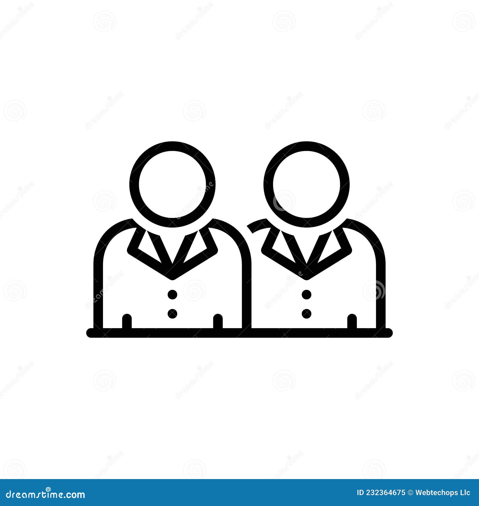 Black Line Icon for Brother, Sibling and Relative Stock Illustration ...