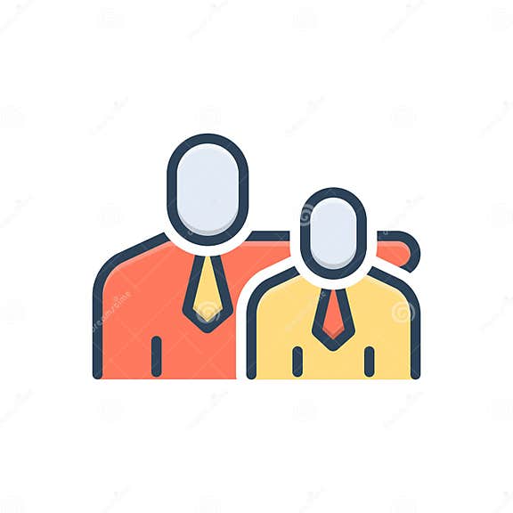 Color Illustration Icon for Brother, Relative and Brotherhood Stock ...