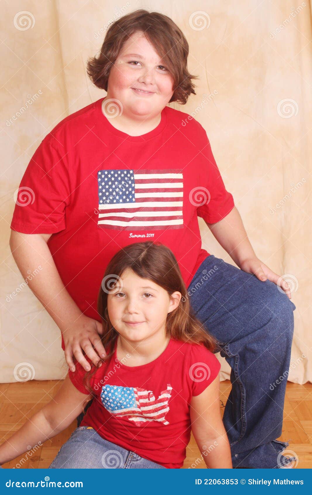 Brother and Pretty Sister PortrAIT Stock Image - Image of young, beauty ...