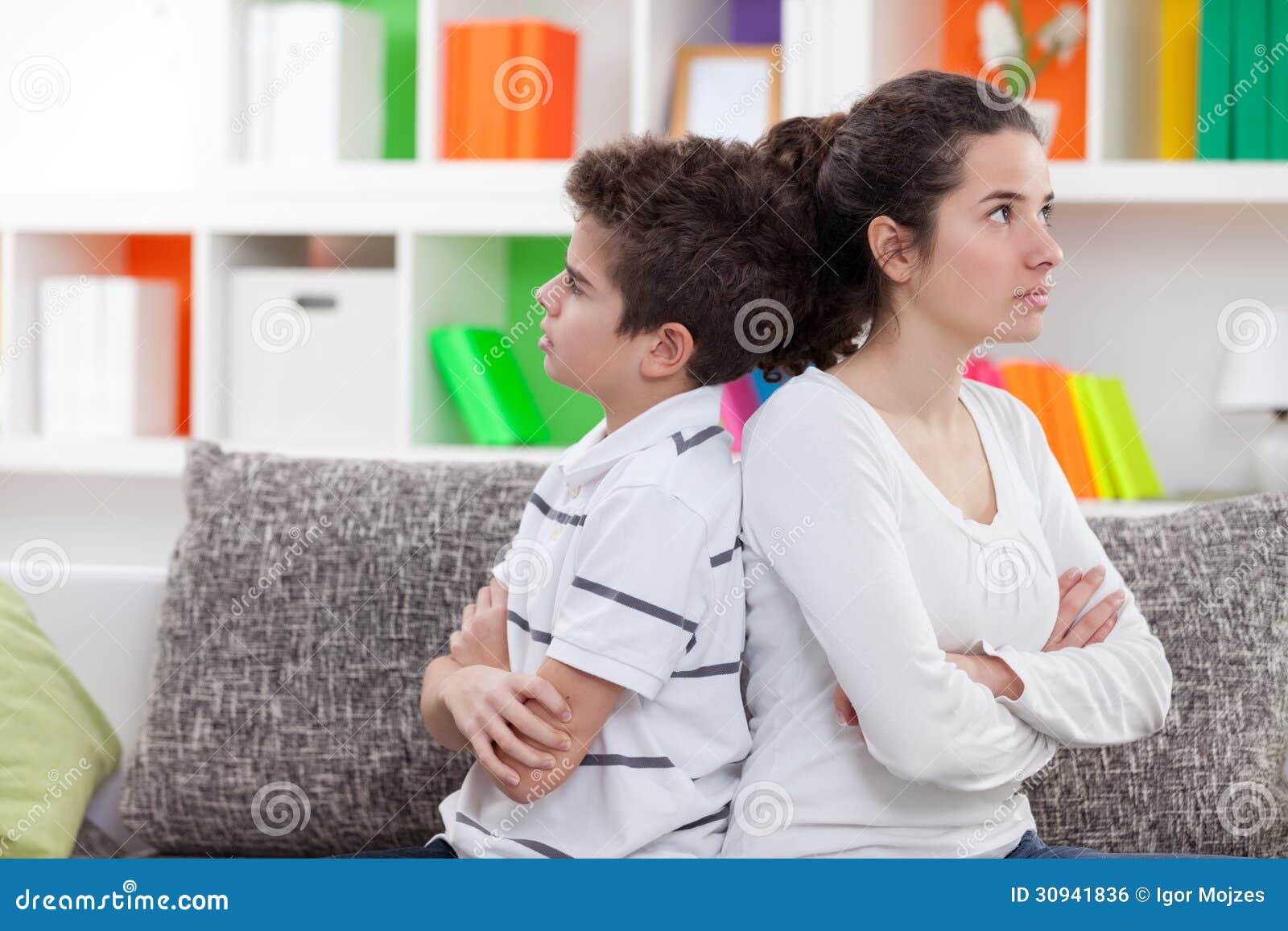Brother and sister arguing stock photo. Image of anger - 30941836