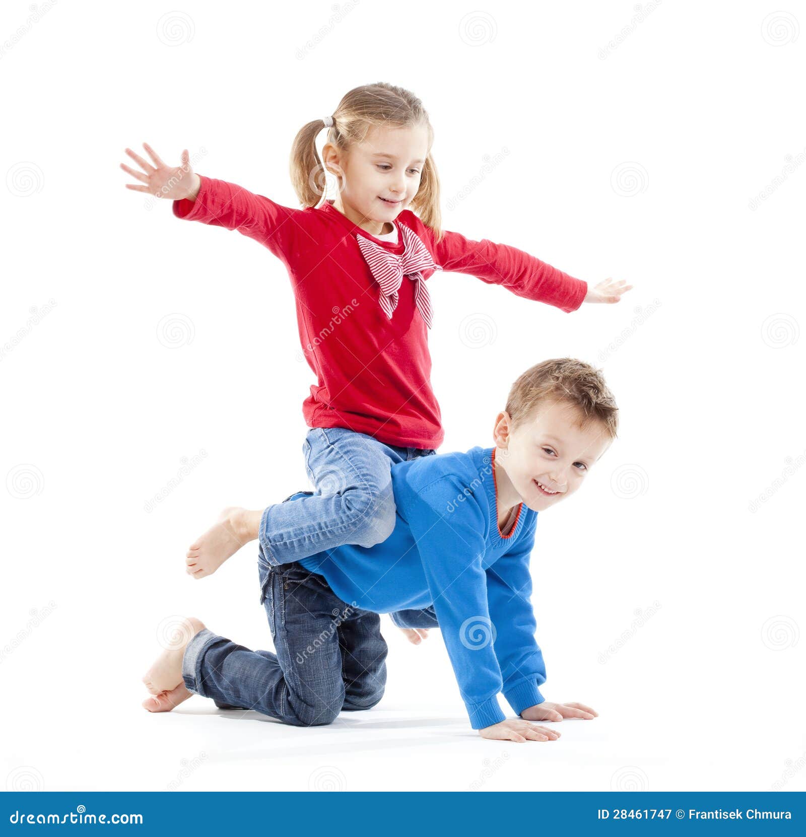 Brother and Sister Having Fun Stock Image - Image of cheerful, family ...