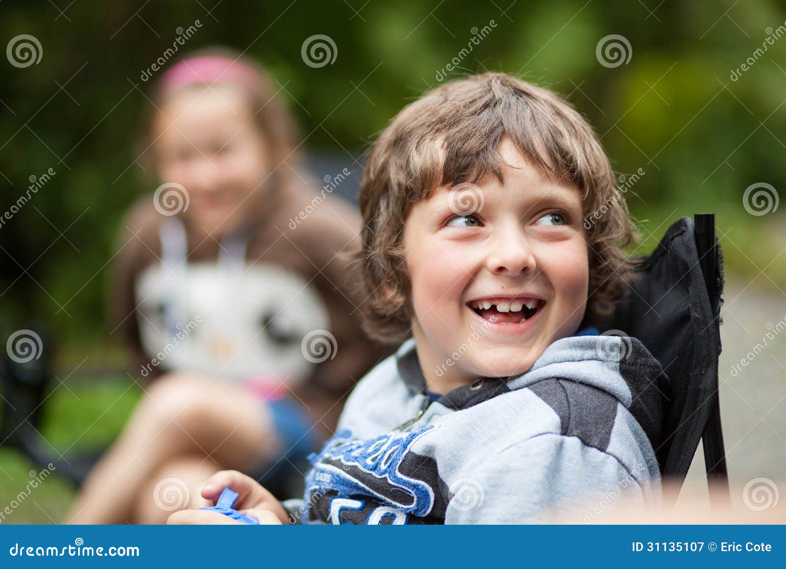 Brother and Sister Laughing Stock Image - Image of brother, sitting ...