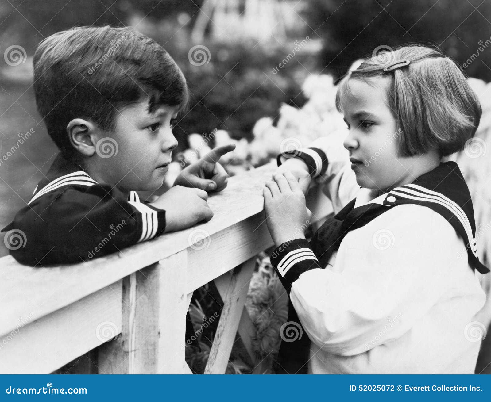 Brother and Sister Talking with Each Other Stock Photo - Image of ...