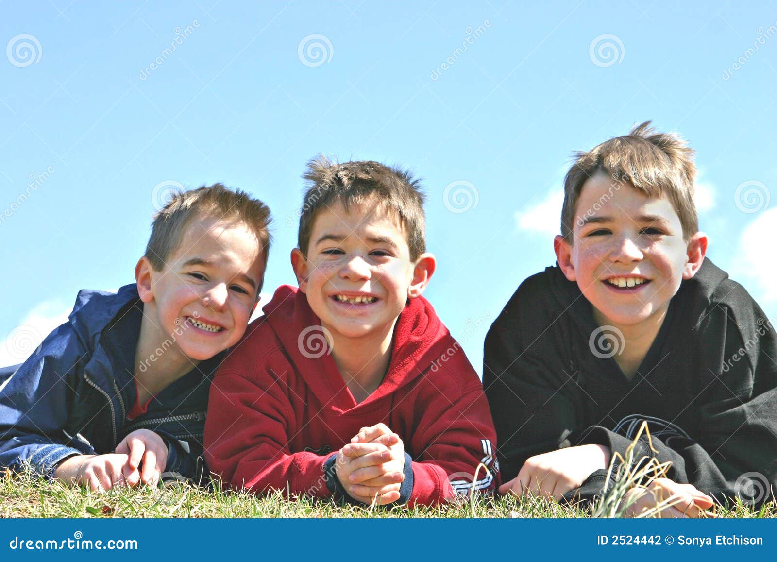 Brother Smiling stock photo. Image of laugh, heads, bonding - 2524442