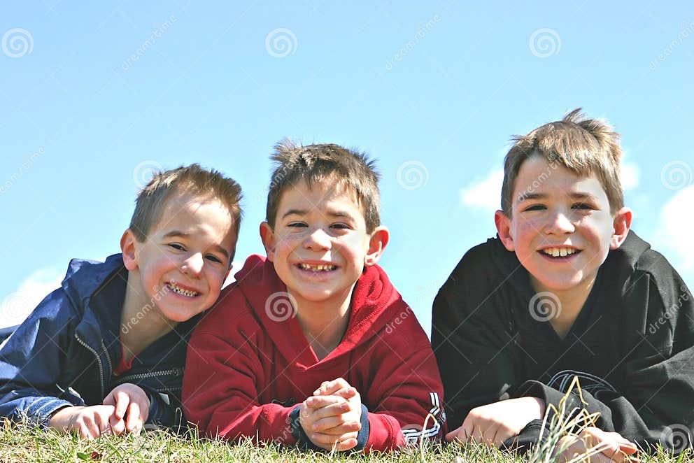 Brother Smiling stock photo. Image of laugh, heads, bonding - 2524442