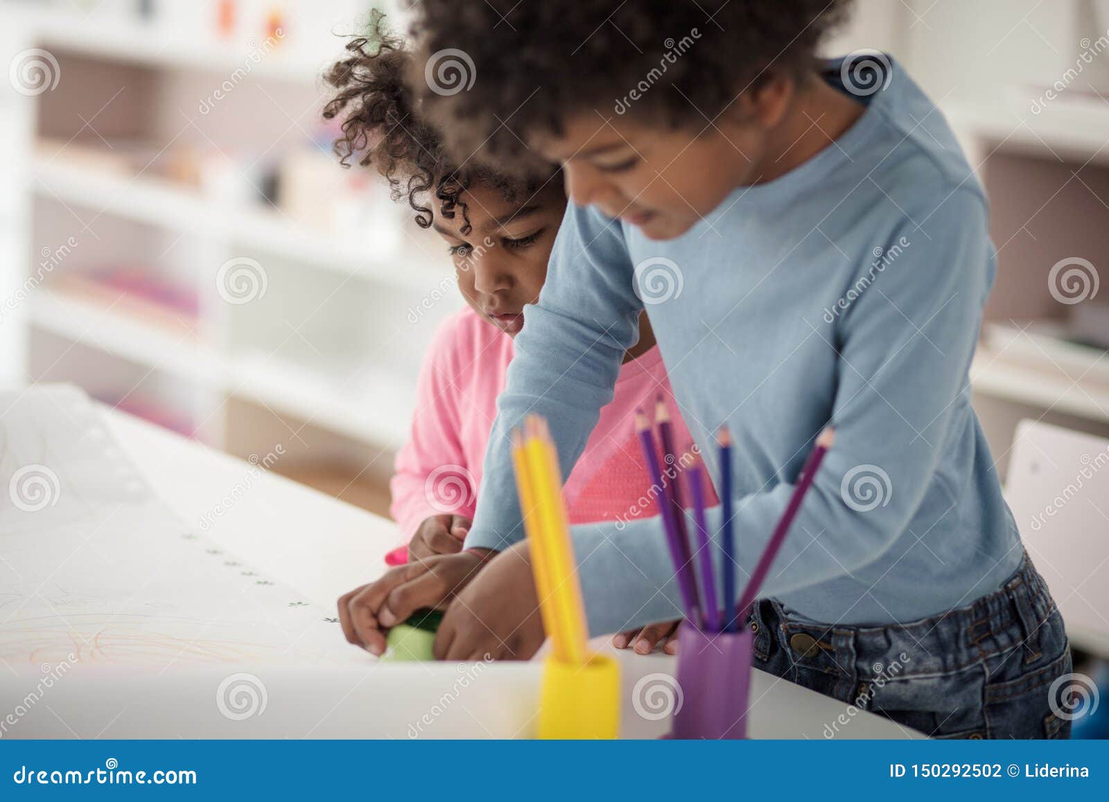 Brother is always There To Help Stock Photo - Image of kids, close ...