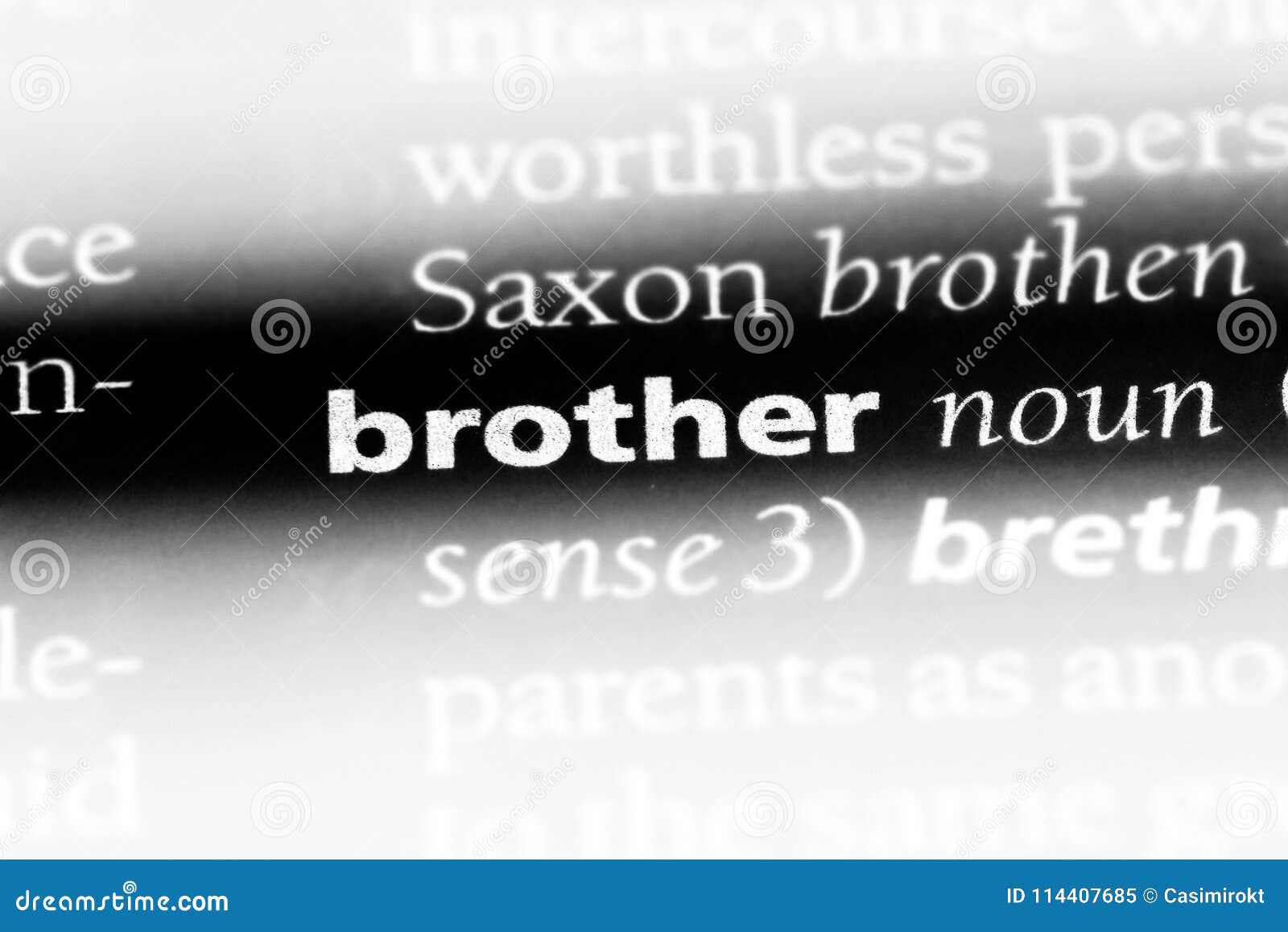 Brother stock image. Image of idea, brother, text, english - 114407685