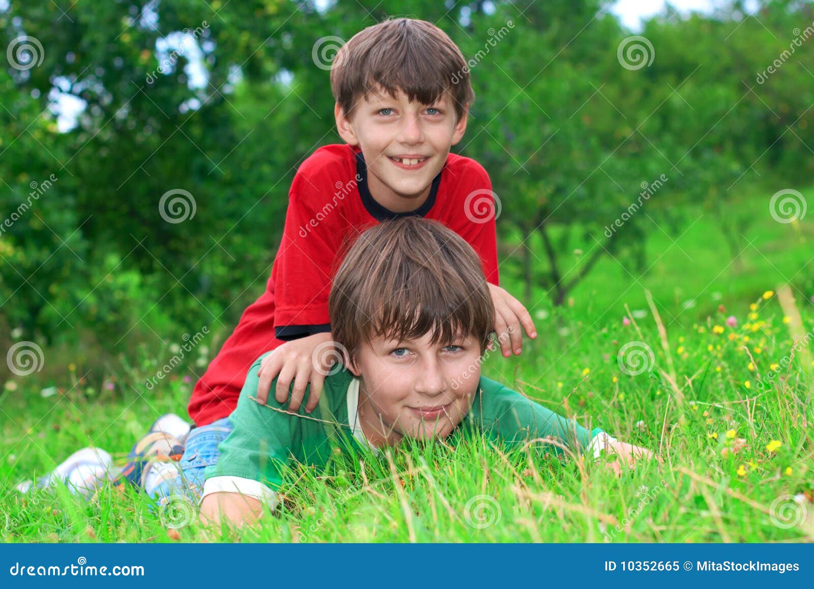 Brothers stock image. Image of friend, happy, outdoors - 10352665