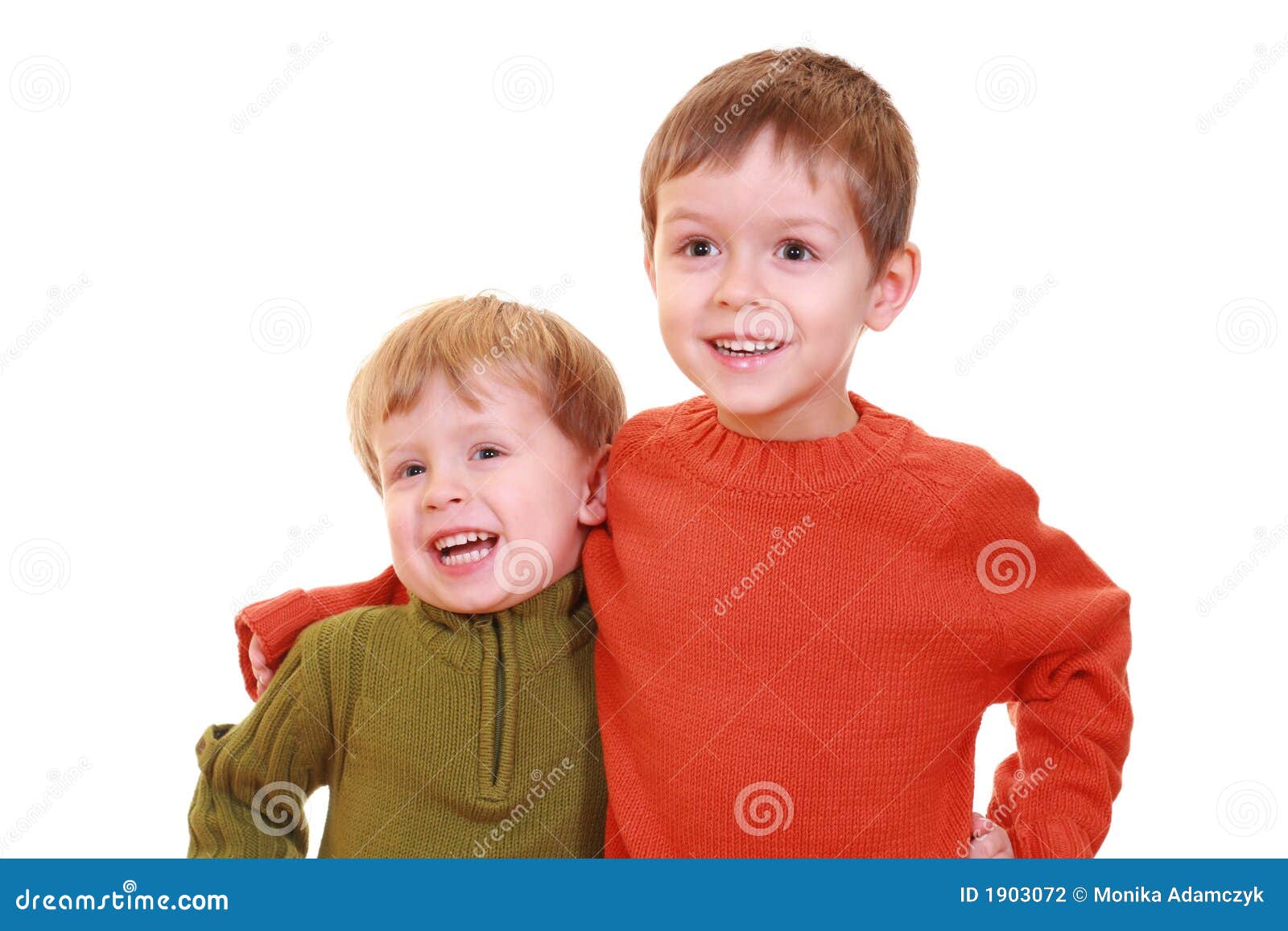 Brothers stock photo. Image of isolated, smile, white - 1903072