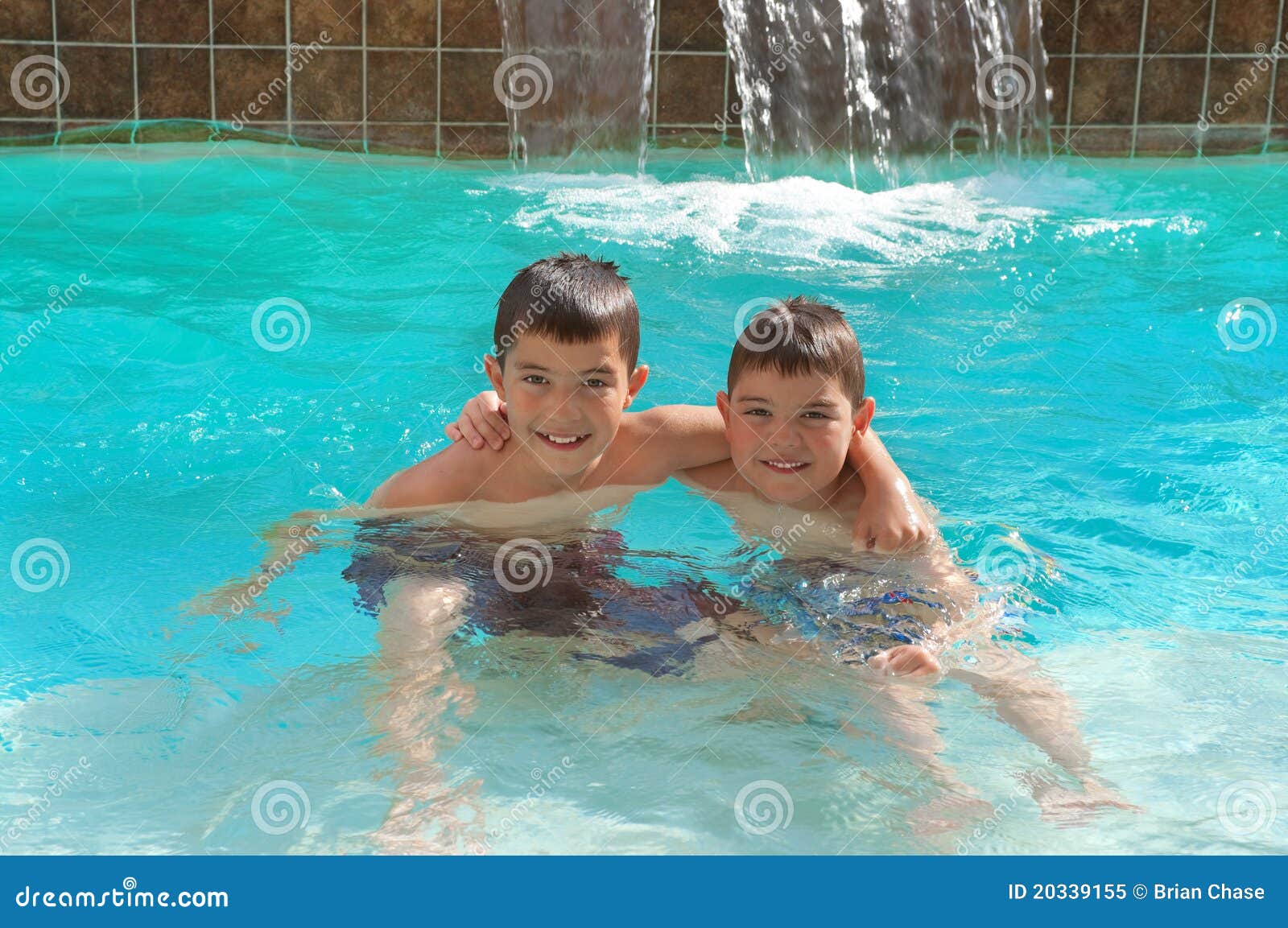 Brothers stock image. Image of smile, young, water, happiness - 20339155