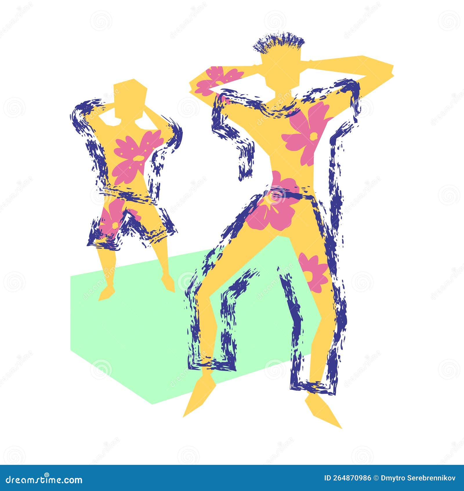 Brothers in Brush and Lines Style . Editable Illustration Stock Vector ...