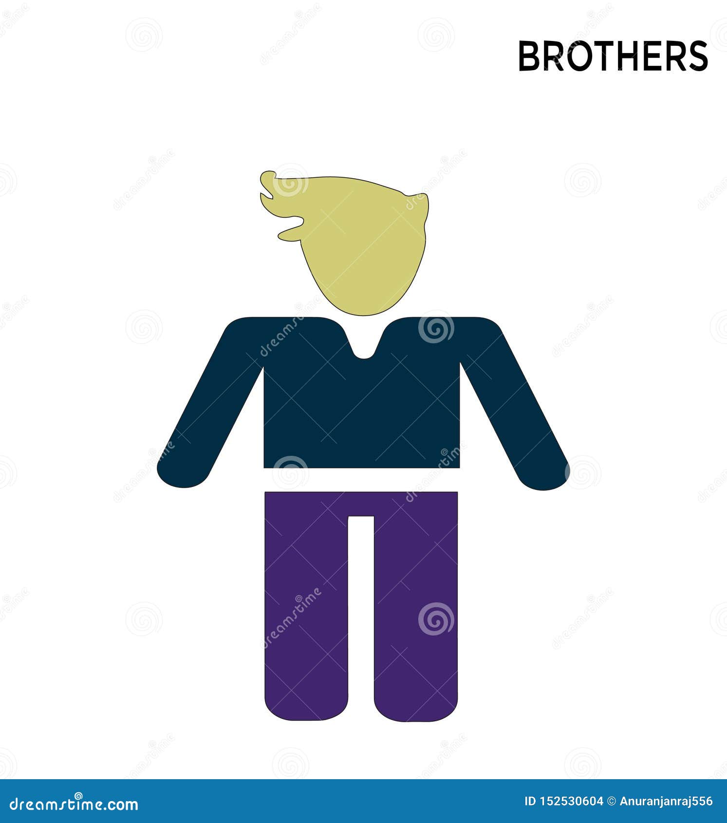 Brothers Icon In Trendy Design Style. Brothers Icon Isolated On White ...