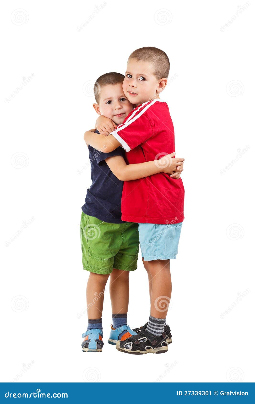 Brothers Embracing Each Other Stock Image - Image of caucasian ...