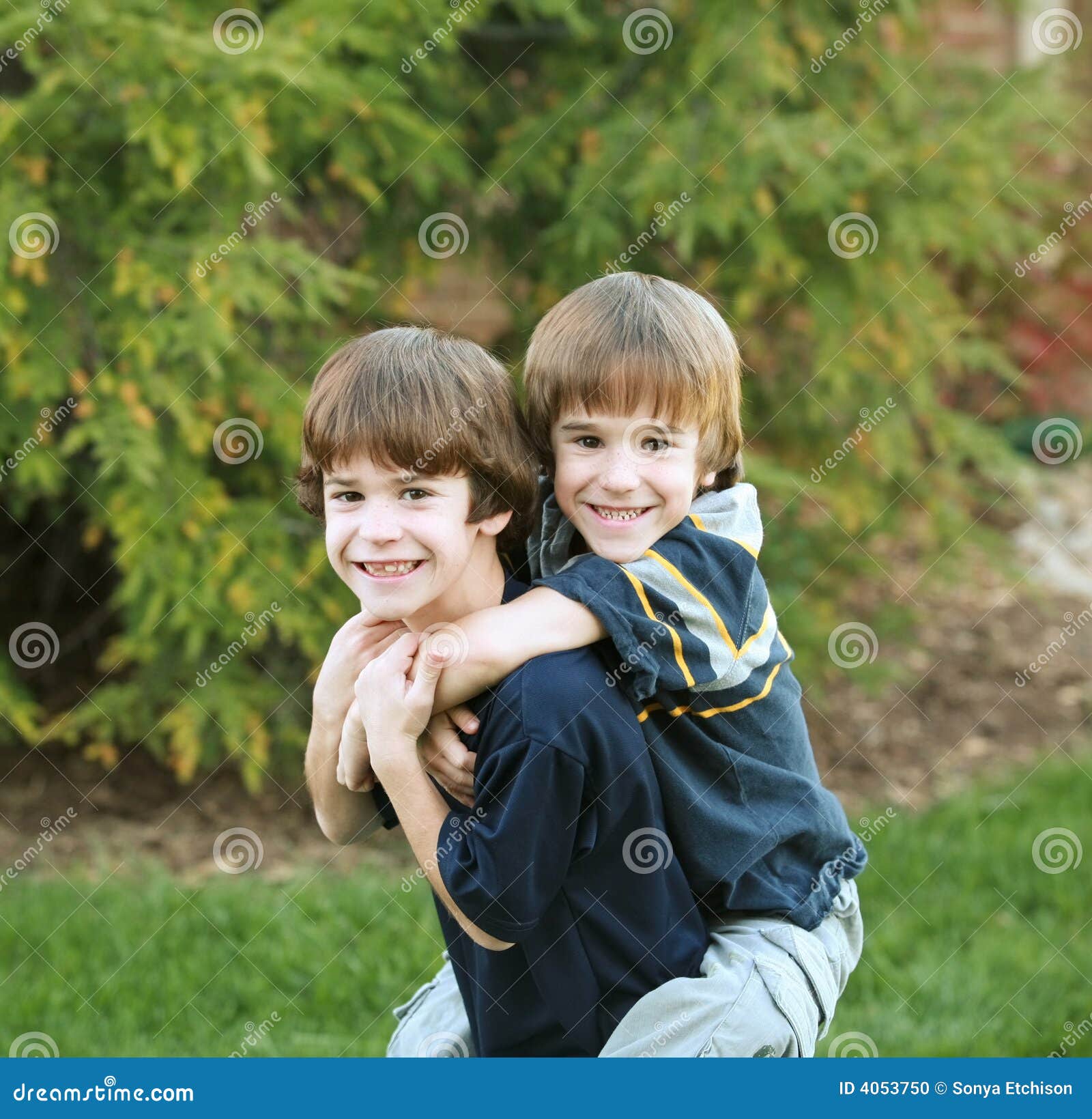 Brothers Playing stock photo. Image of brother, close - 4053750