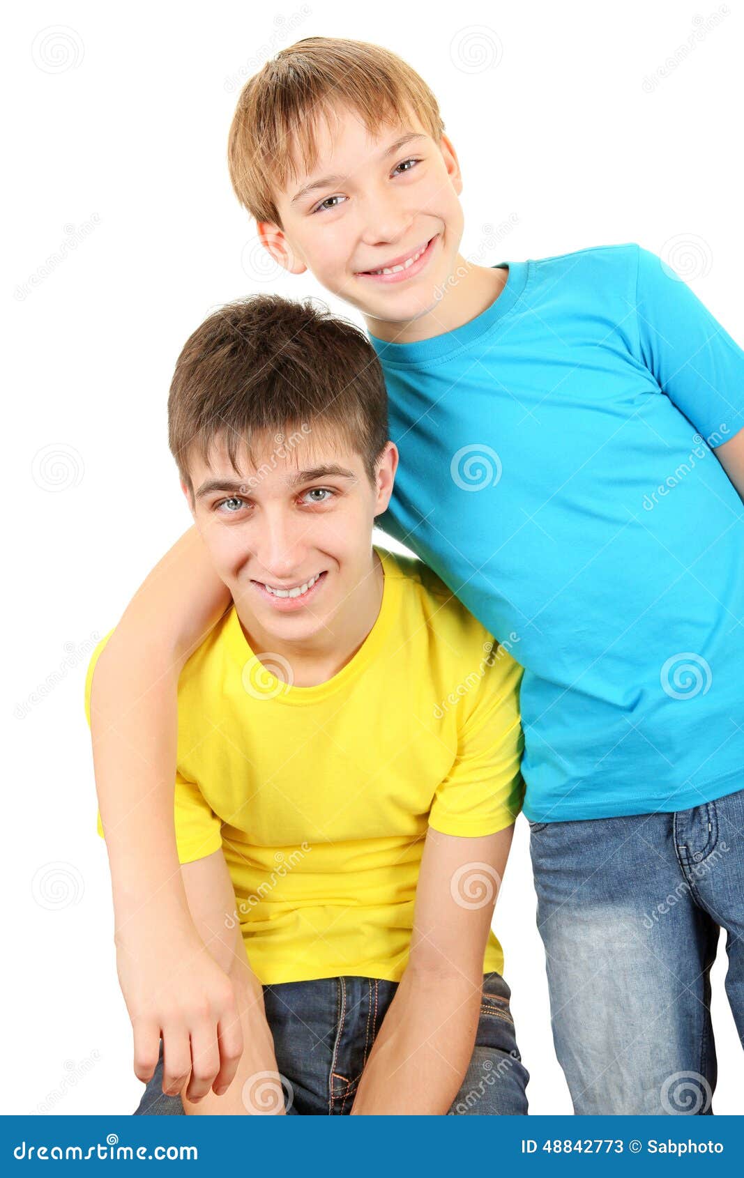 Brothers Portrait stock image. Image of couple, attractive - 48842773