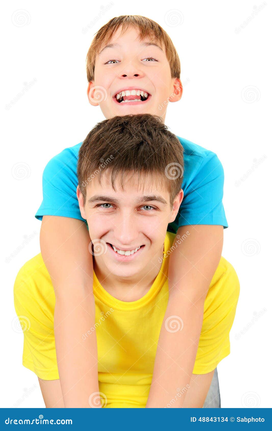 Brothers Portrait stock photo. Image of childhood, happiness - 48843134