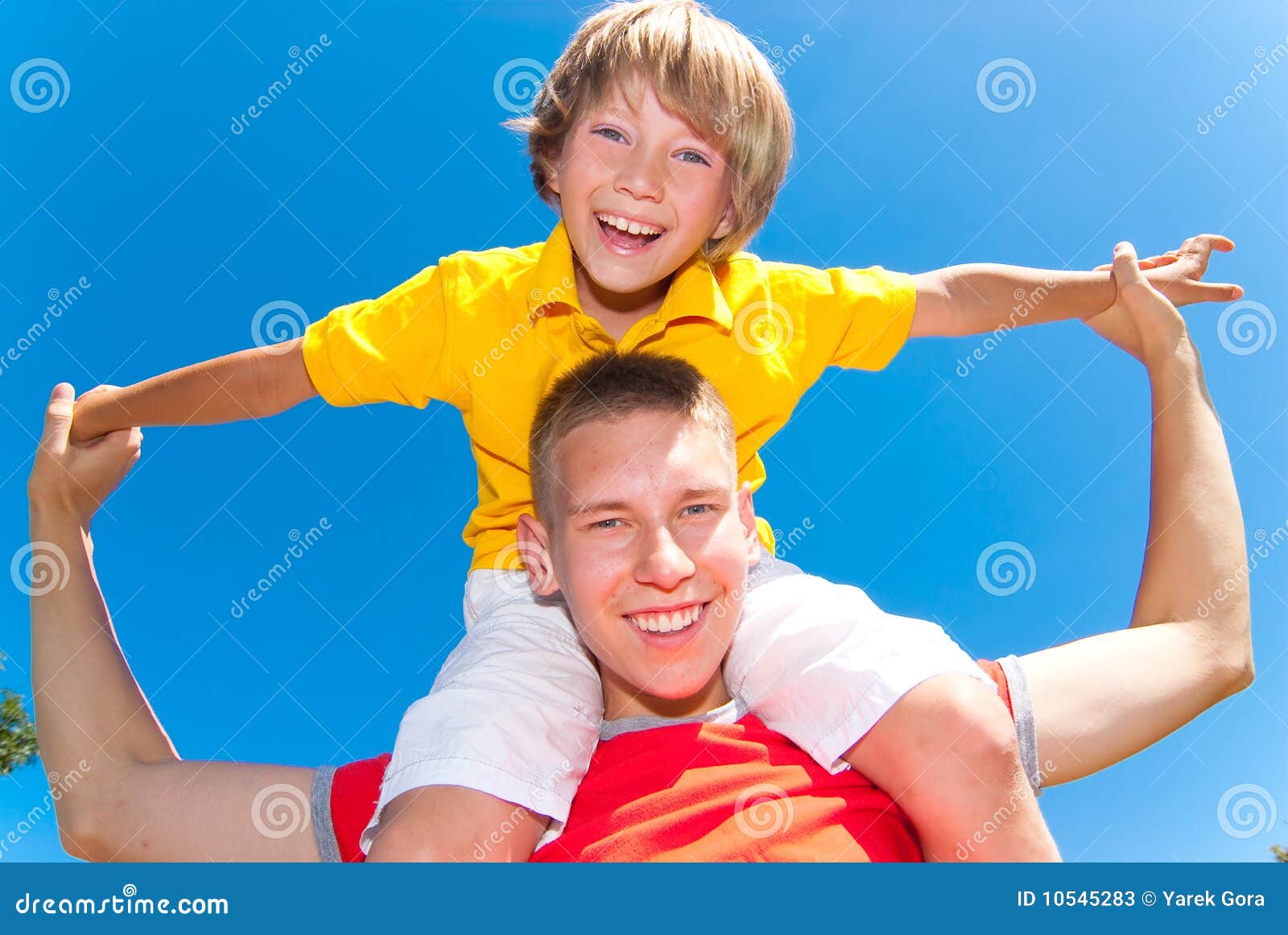 Brothers together stock image. Image of siblings, older - 10545283