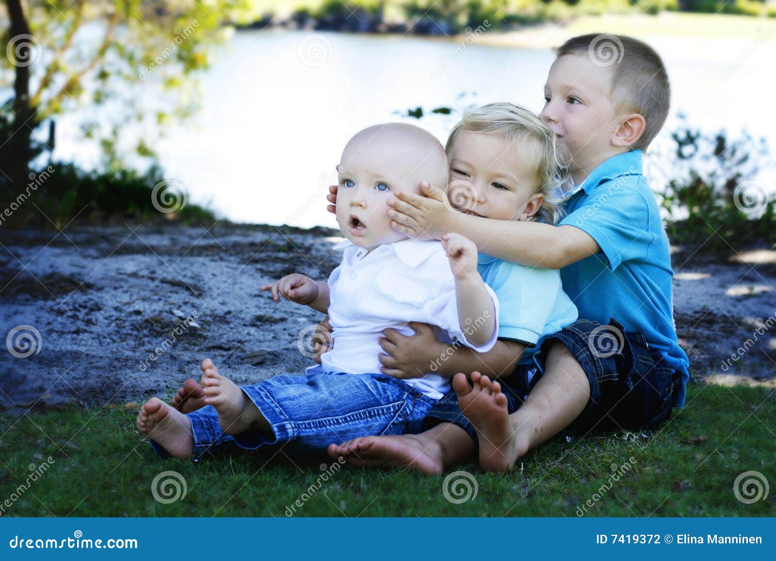 Brothers together stock photo. Image of outside, attractive - 7419372
