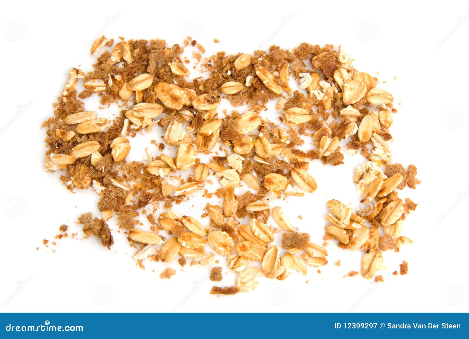 Brotkrumen und -flocken stockbild. Bild von getreide - 12399297