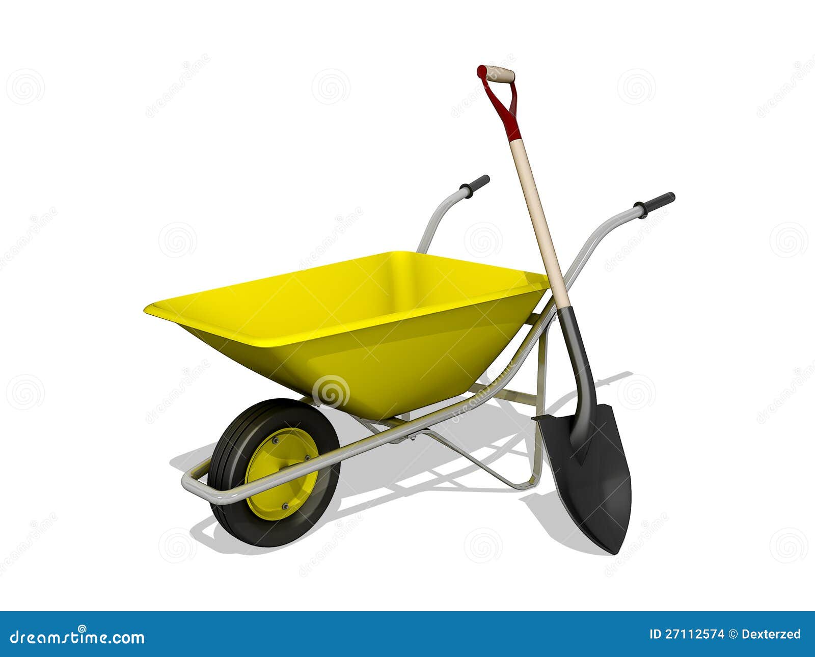 Brouette Et Pelle De Brouette Images stock - Image: 27112574