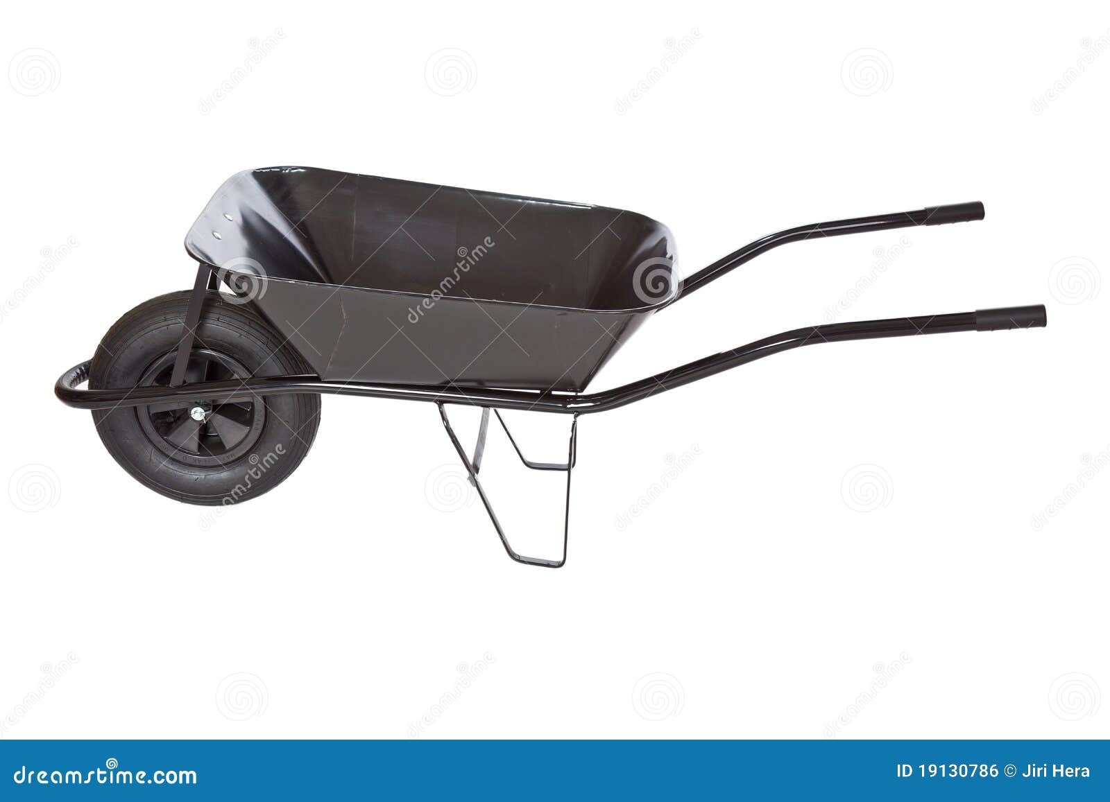 Brouette noire photo stock. Image du métal, simple, ingénierie - 19130786