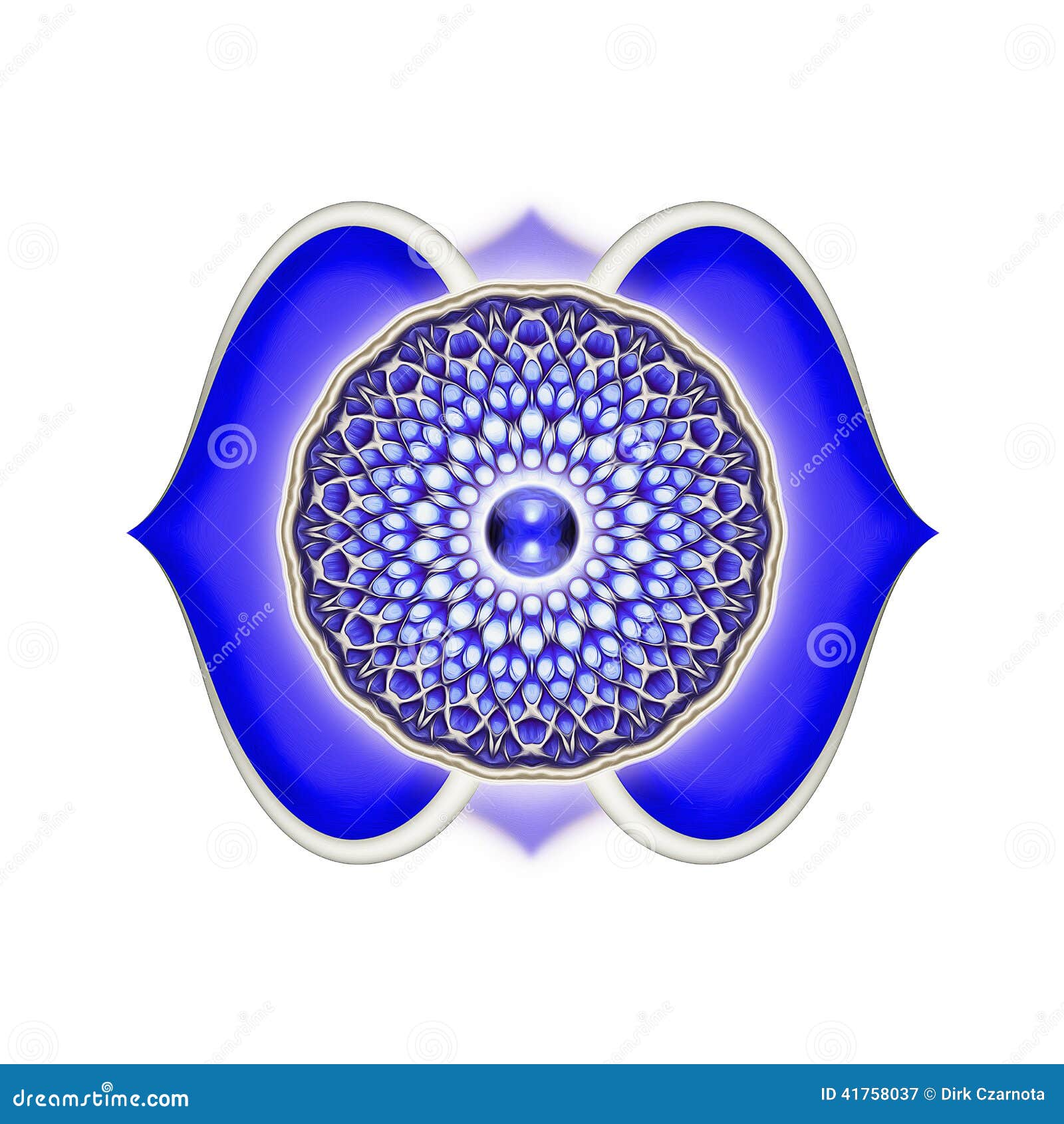 The Brow Chakra Mandala stock illustration. Illustration of harmony ...