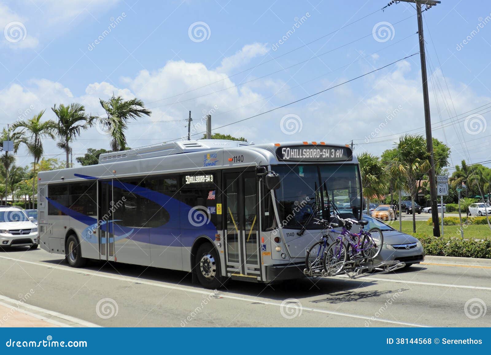 Broward County Transit Bus editorial stock photo. Image of carrier ...