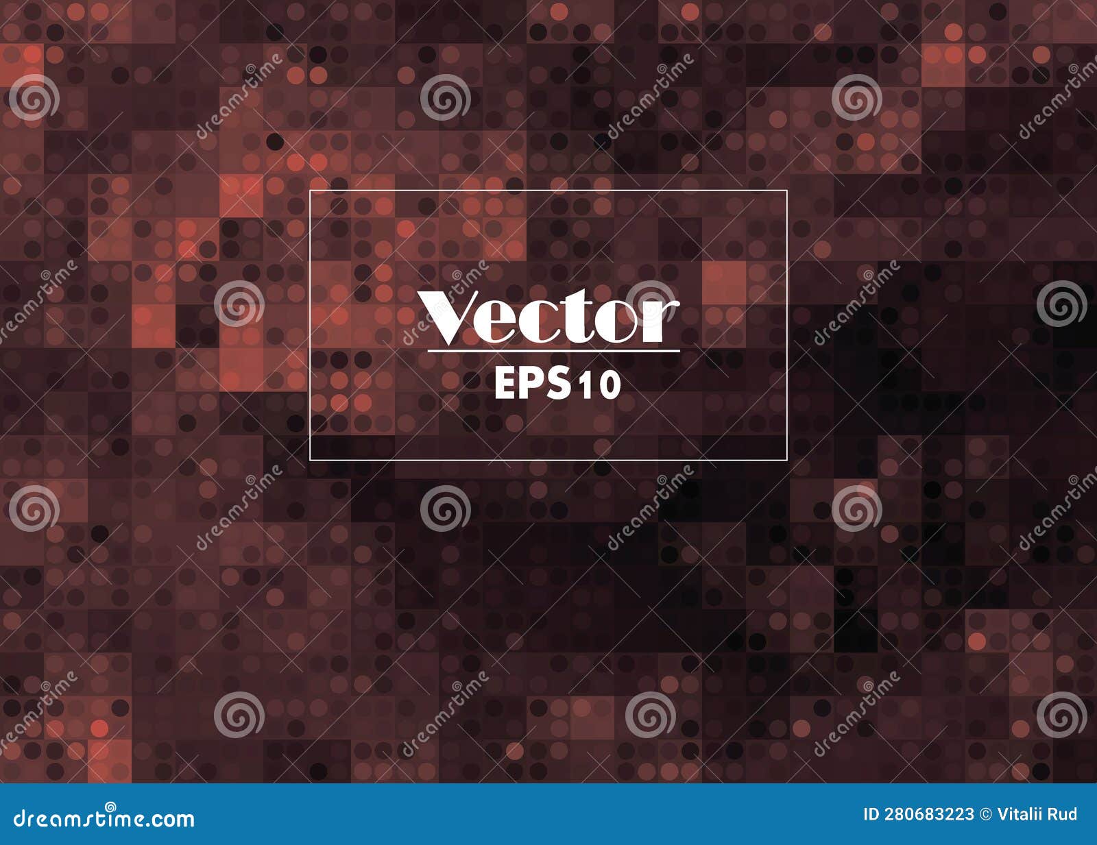 Brown Abstract Digital Pixel Vector Image Stock Illustration ...
