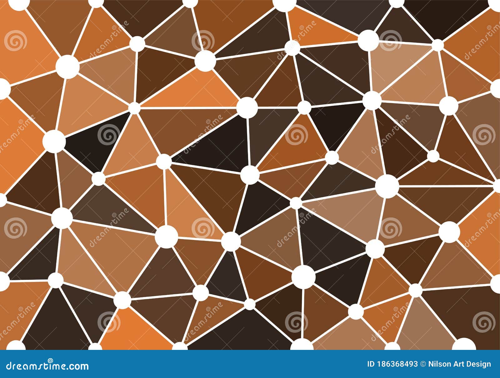 Brown Abstract Geometric Background with Triangles, Circles and Lines ...