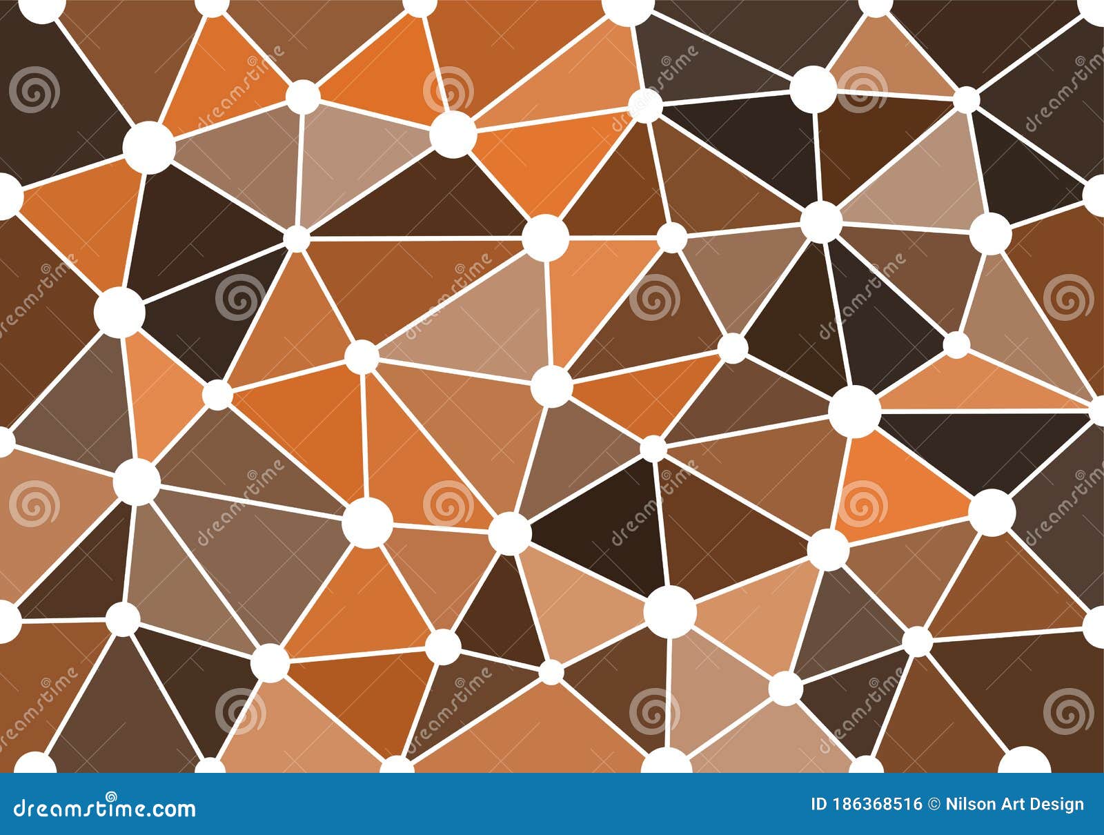 Brown Abstract Geometric Background with Triangles, Circles and Lines ...