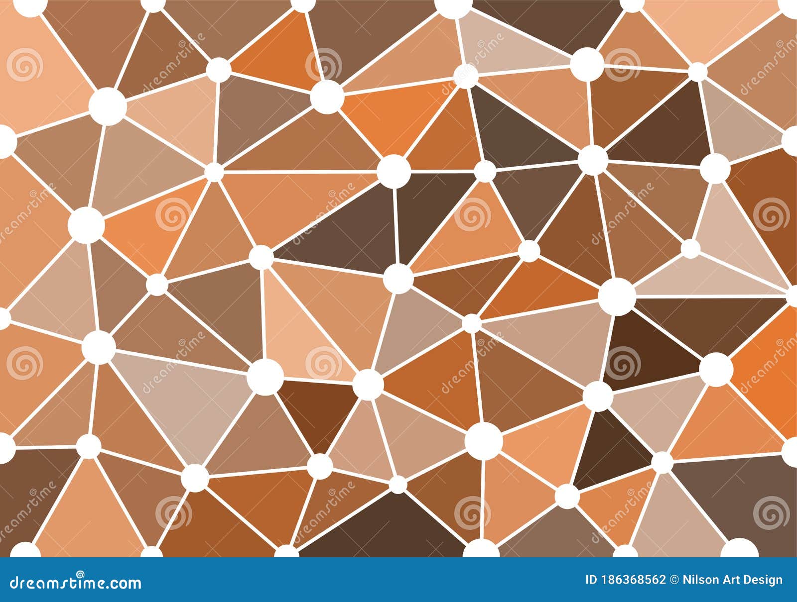 Brown Abstract Geometric Background with Triangles, Circles and Lines ...