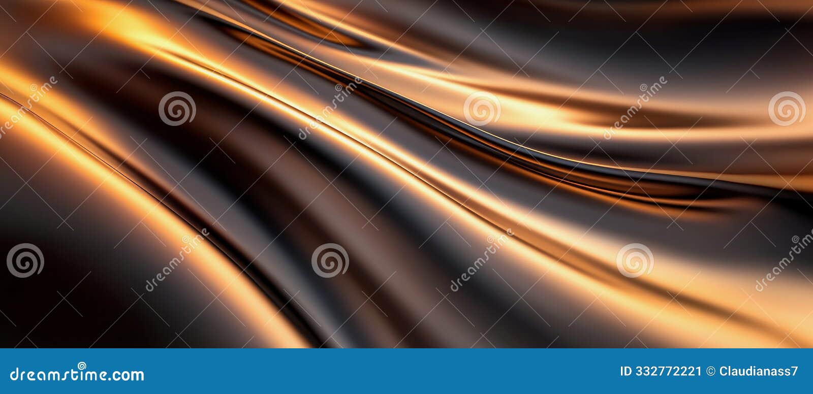 Brown Abstract Shiny Smooth Metallic Background Illustration Stock ...