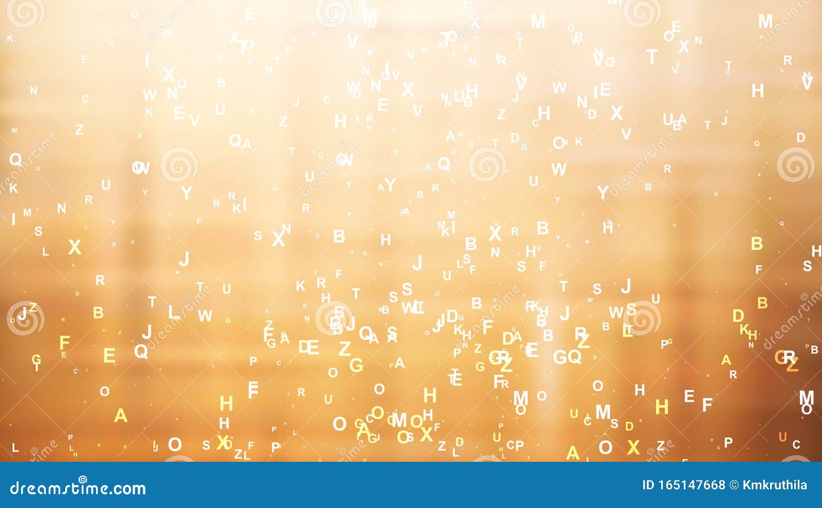 Brown Alphabet Letters Background Illustration Stock Vector ...