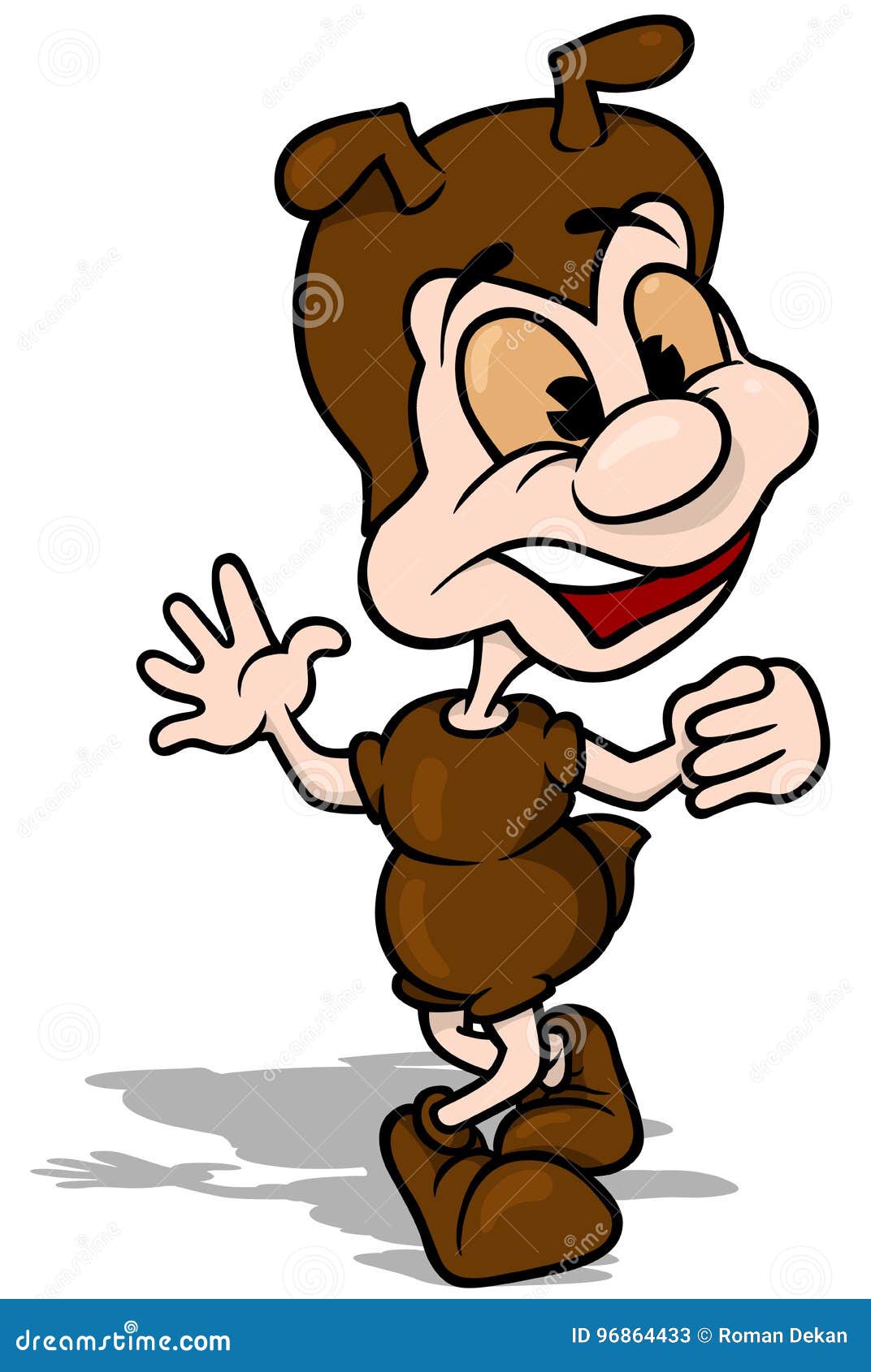 Brown Ant Standing stock vector. Illustration of hand - 96864433