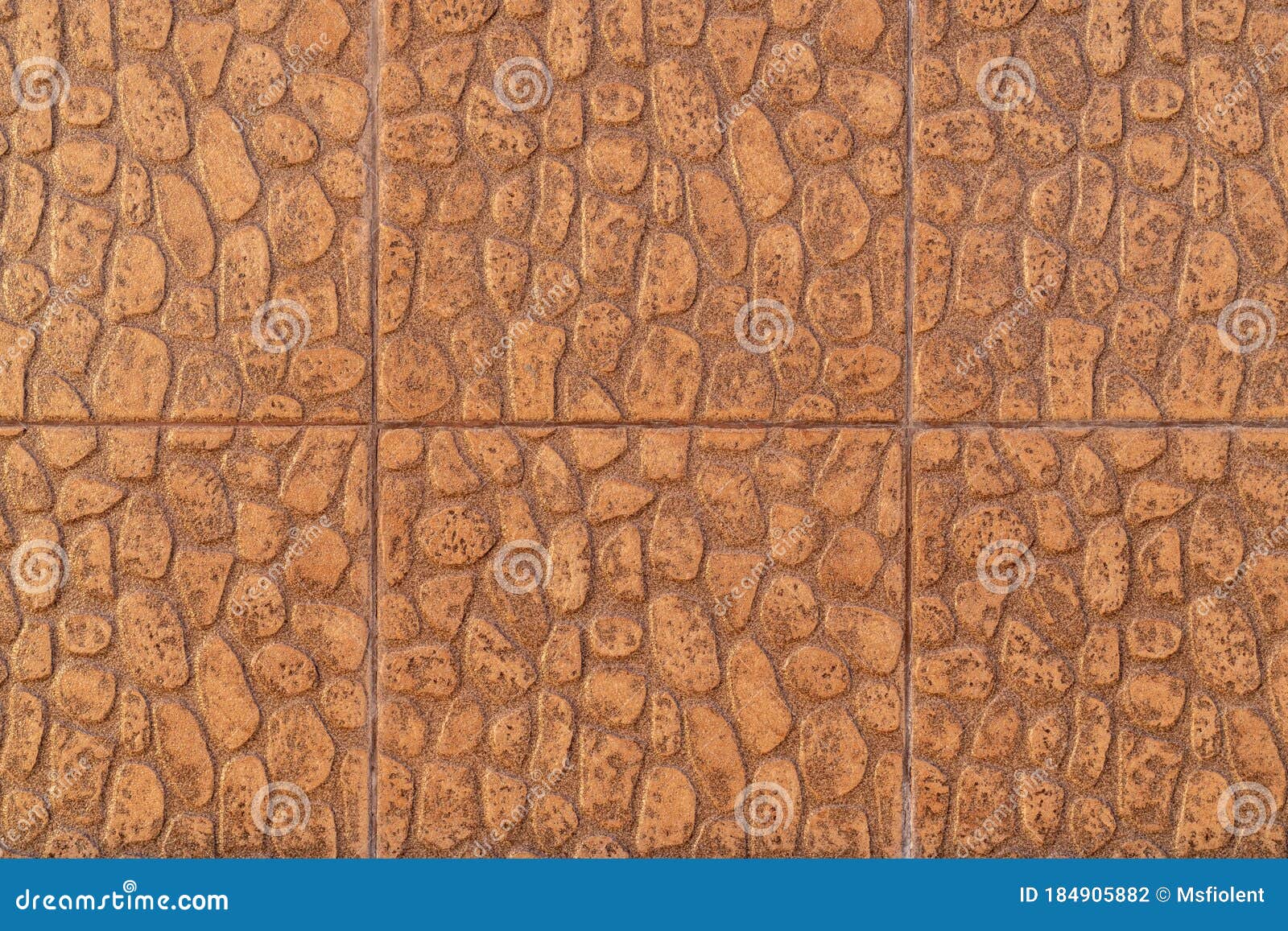 Brown Antique Ceramic Tile with a Circle Pattern Stock Photo - Image of ...