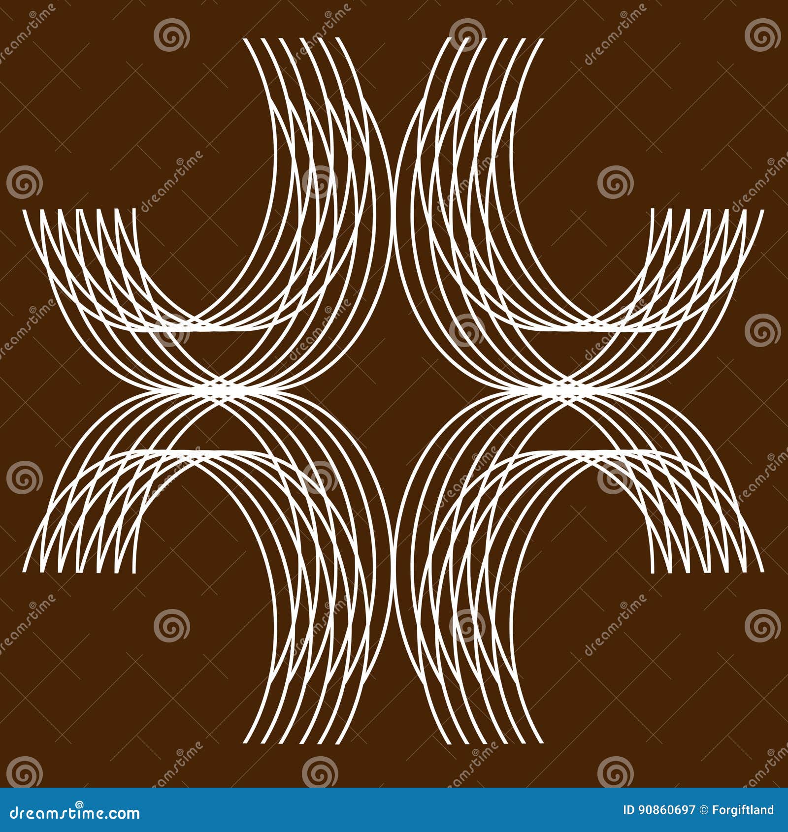 Brown Background,matrix of Line Chain Dimension Stock Illustration ...