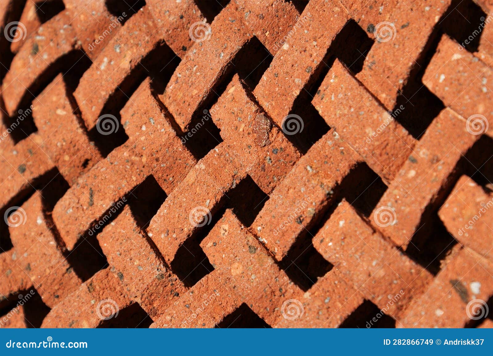 Brown Background. the Structure of the Braid is Carved into the Stone ...