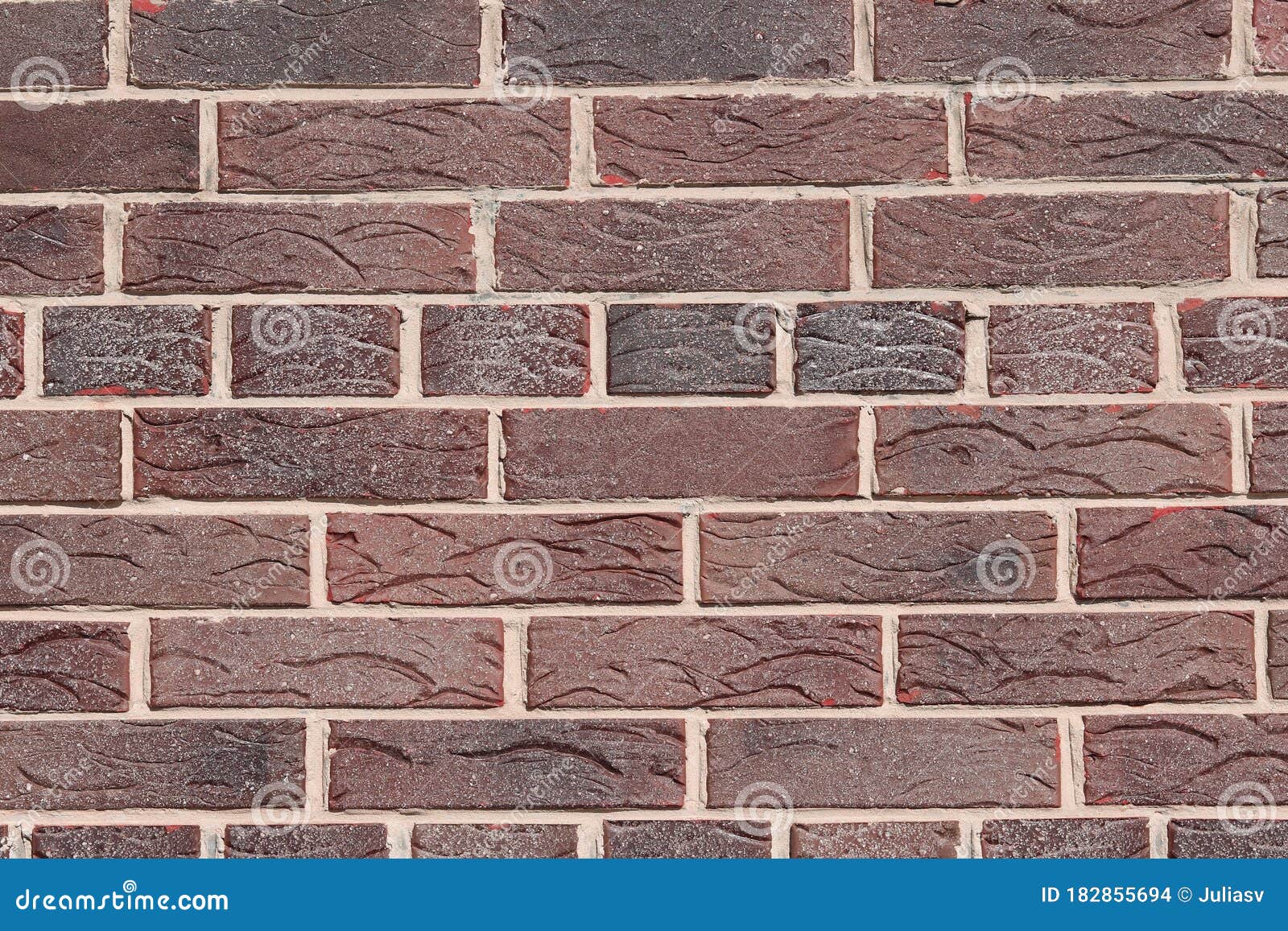 Brown Background of Unusual Building Brick Stock Photo - Image of ...