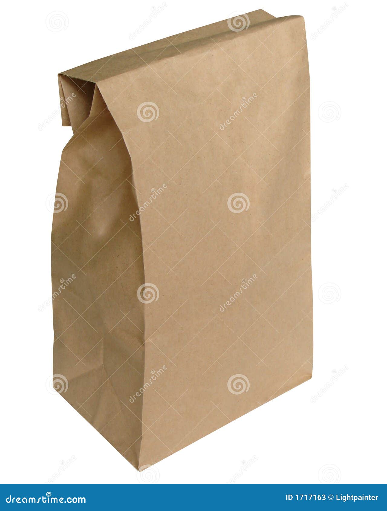 Brown bag stock image. Image of snack, school, isolated - 1717163