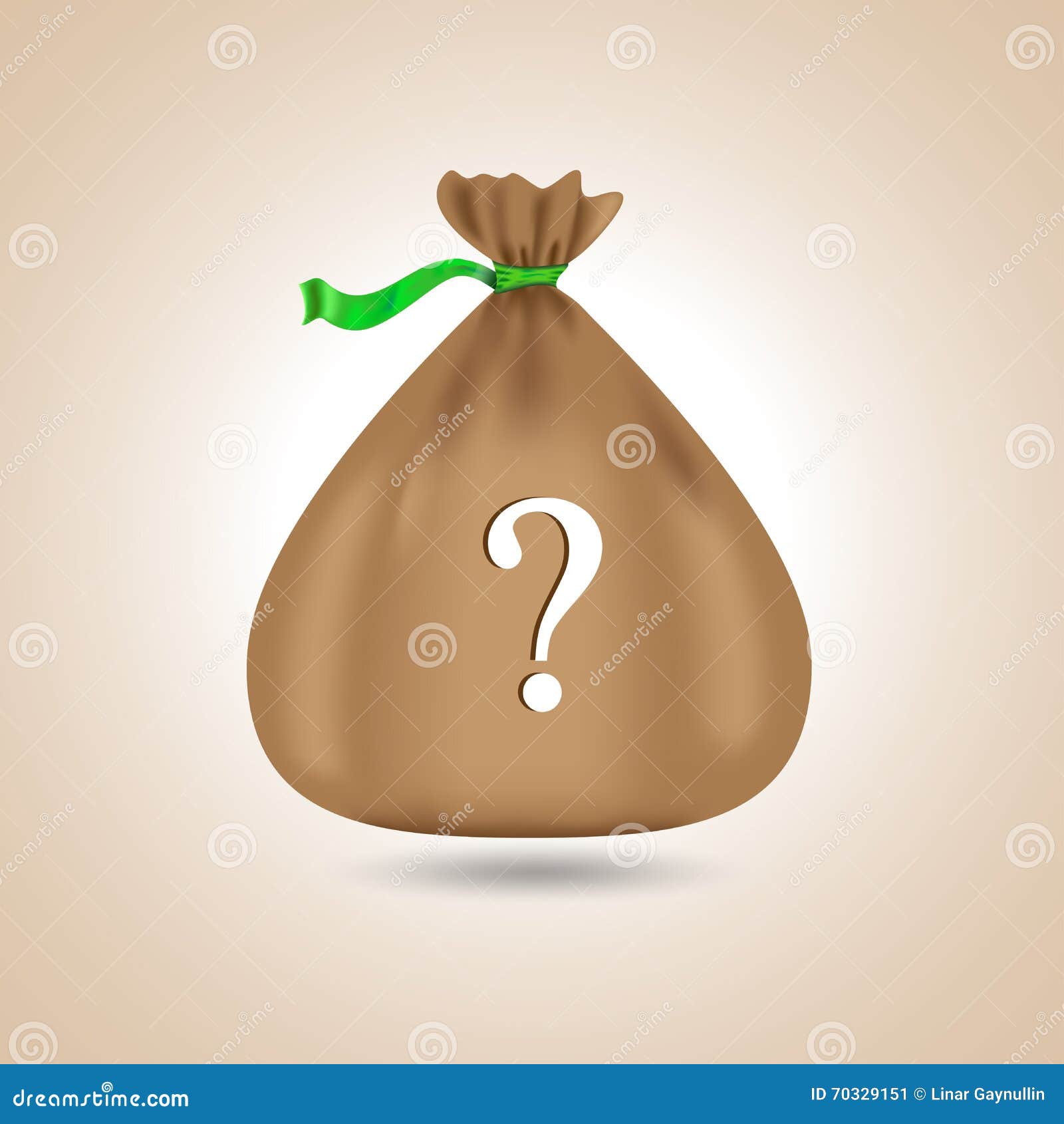 Brown Bag. Vector Illustration Stock Illustration - Illustration of ...