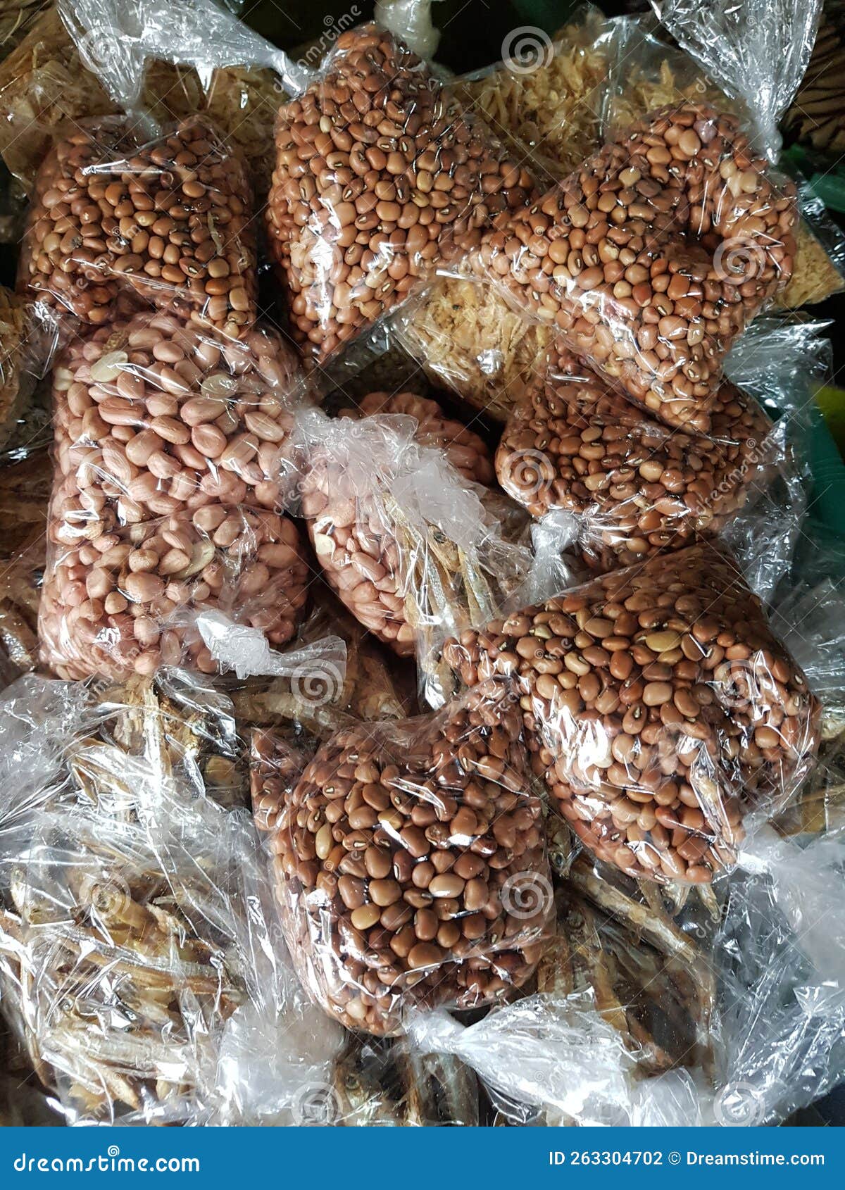 Brown bali mix peanut stock photo. Image of dish, invertebrate - 263304702