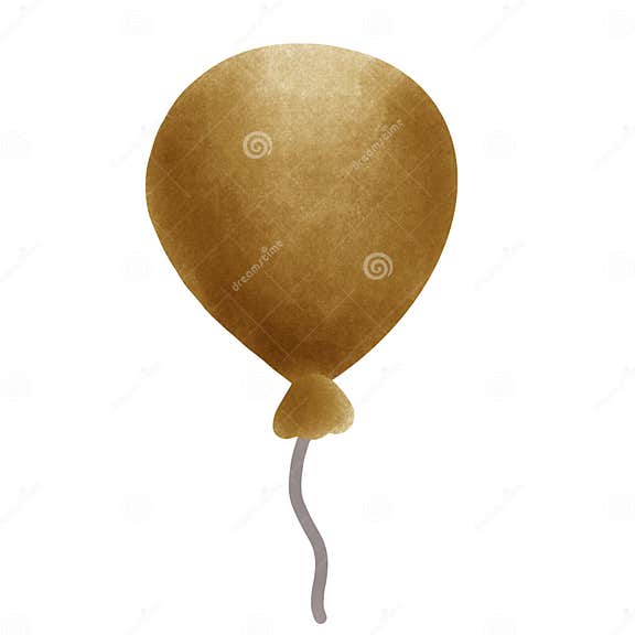 Brown Balloon stock illustration. Illustration of brown - 279635483