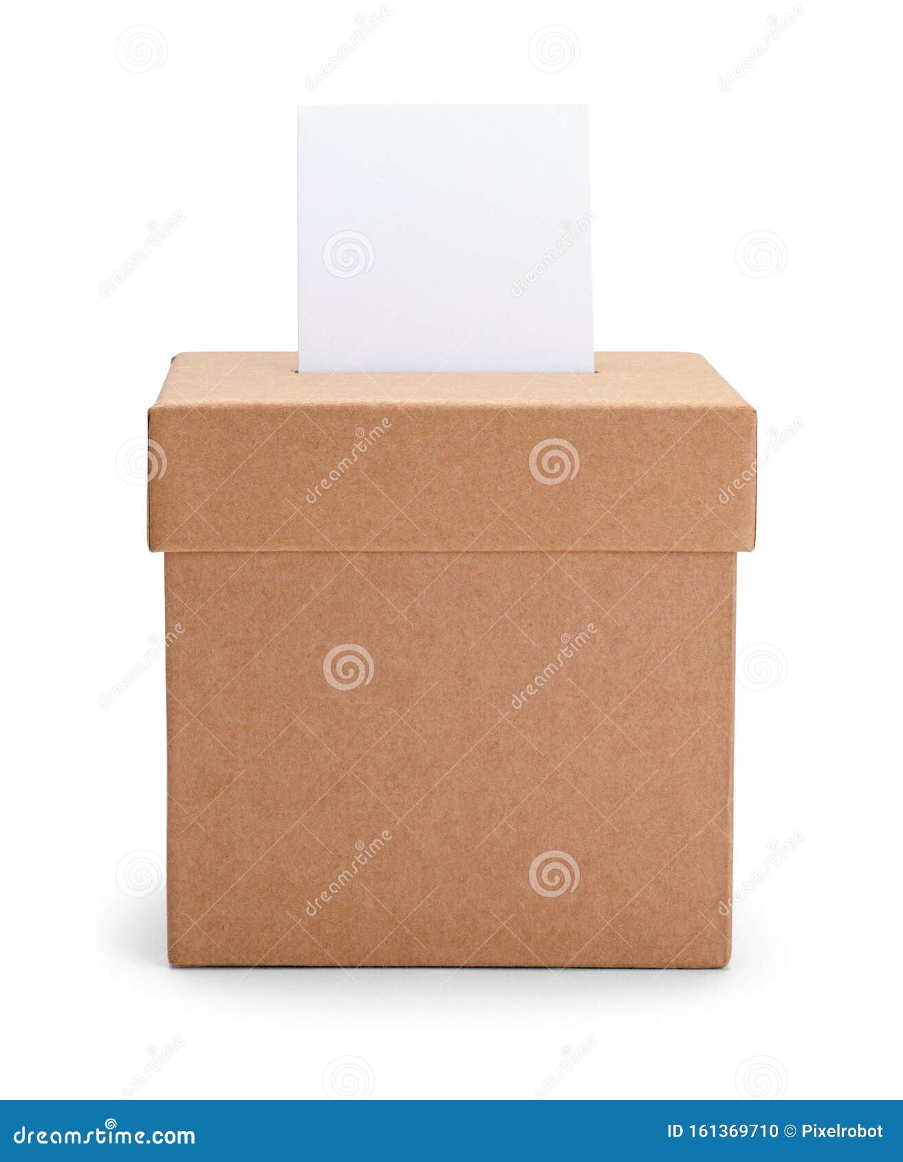 Vote Box Front stock photo. Image of blank, cardboard - 161369710