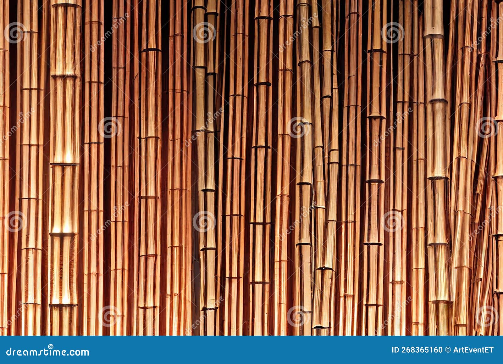Brown Bamboo Stick Pattern Background Stock Illustration - Illustration ...